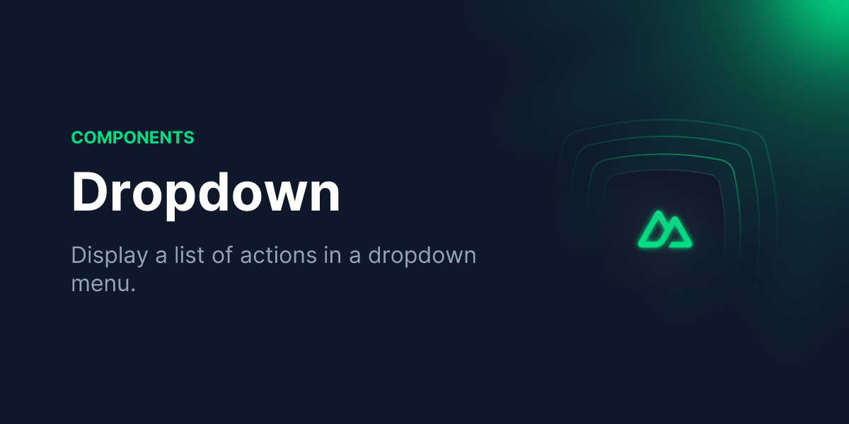 Dropdown - Nuxt UI