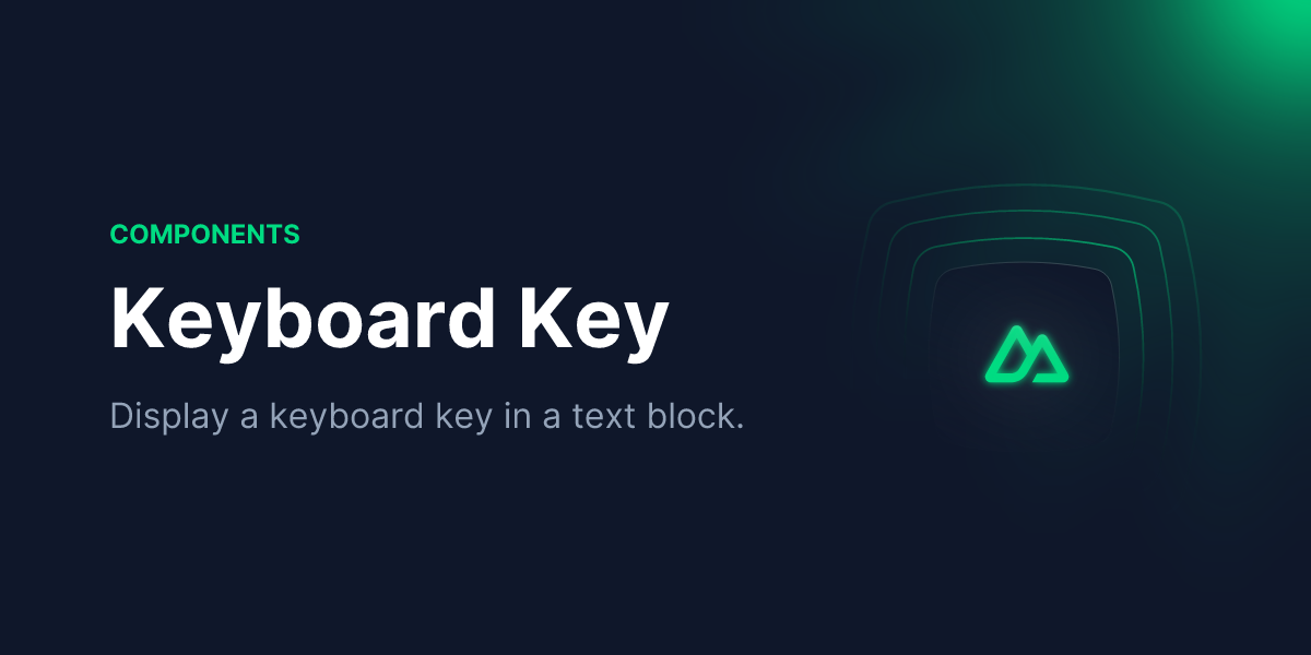 Keyboard Key - Nuxt UI