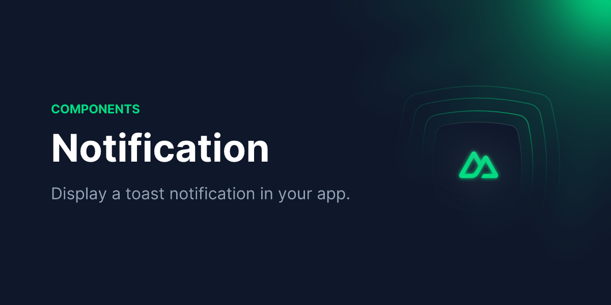 Notification - Nuxt UI