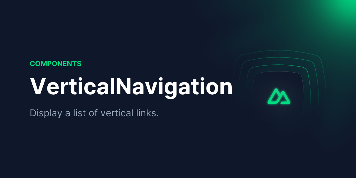 VerticalNavigation - Nuxt UI