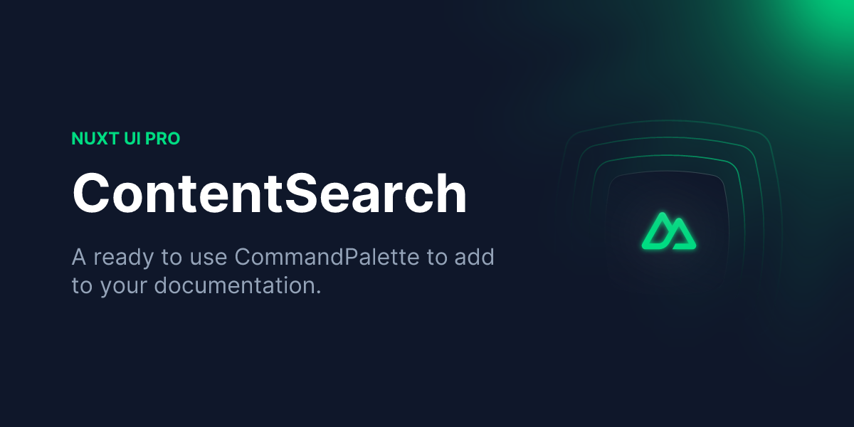 ContentSearch - Nuxt UI Pro