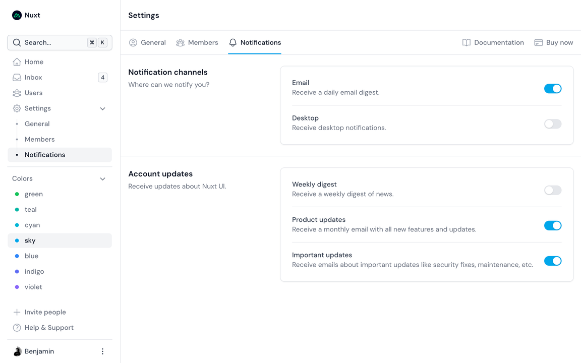 Templates - Nuxt UI Pro
