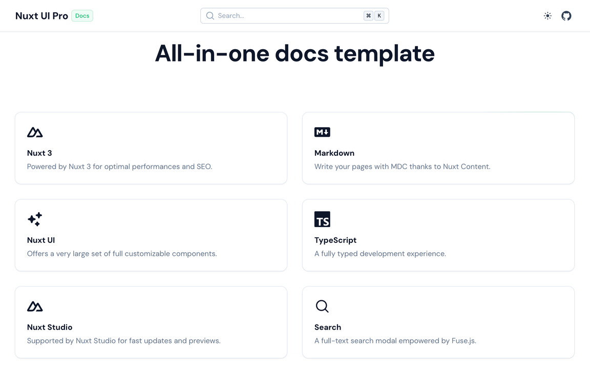 Templates - Nuxt UI Pro